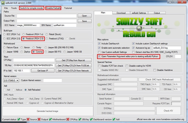 xeBuild Gui Dash 17349 pour Xbox 360 RGH / JTAG | Console X